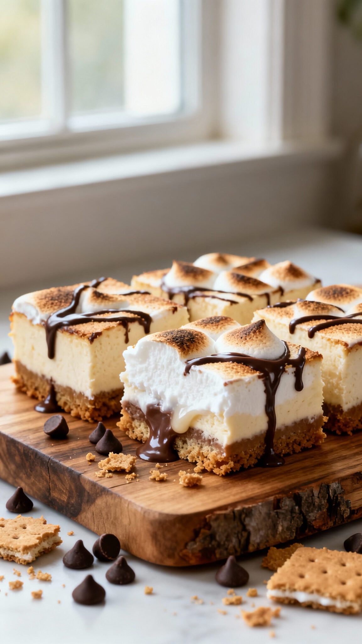 S’mores Cheesecake Bars – SkilledKnife