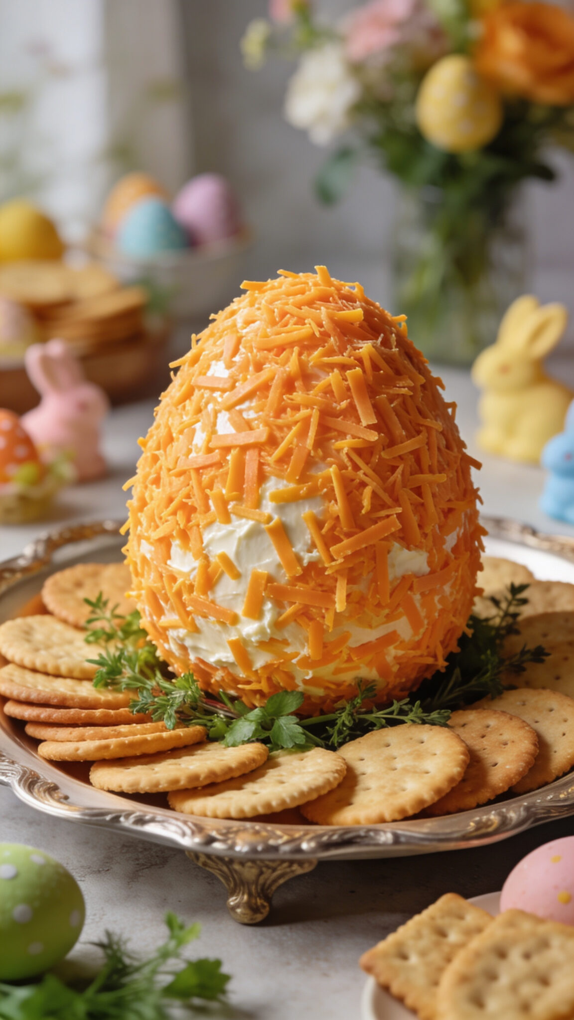 Showstopping Easter Egg Cheese Ball Centerpiece Recipe – SkilledKnife